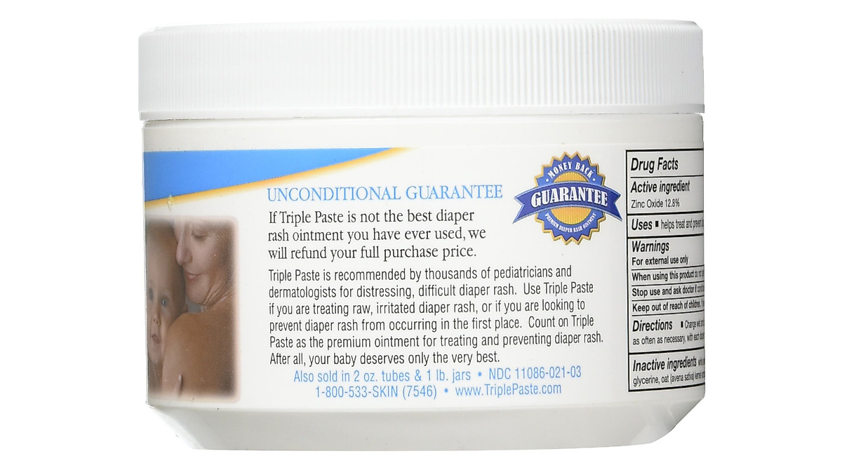 Triple Paste Diaper Rash Cream - Hypoallergenic Relief for Babies