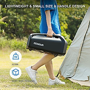 EENOUR QN750 Portable Air Conditioners, Home AC Unit 2900 BTU's, Dual Hose System, 250W Low Power Consumption for Camping Tent, Truck, Car, Van and RV