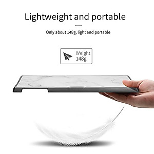 Qcoswa Slim Lightweight Case for Microsoft Surface Pro 7 Plus, Surface Pro 7, Surface Pro 6, Pro 5, Pro 4 Hard Protective Cover,Compatible with Type Cover Keyboard(Marble)