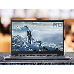 ASUS VivoBook E14 Thin and Light Laptop I 14″ HD Display I Intel Celeron N3350 I 4GB RAM 64GB eMMC I Intel HD Graphics 500 I HDMI Office 365 (1-Year) Win10 Pro + 32GB MicroSD Card