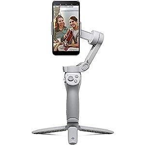 DJI OM 4 SE - 3-Axis Smartphone Gimbal Stabilizer with Tripod, Magnetic Design, Portable and Foldable, ActiveTrack 3.0, Story Mode, Vlogging Stabilizer, YouTube TikTok Video, for Android and iPhone