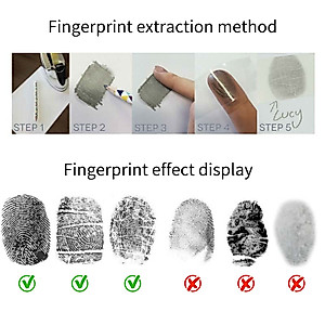 U ZERO Custom Actual Fingerprint Necklace Handwriting Text Engraved Necklace Personalized Memorial Gift