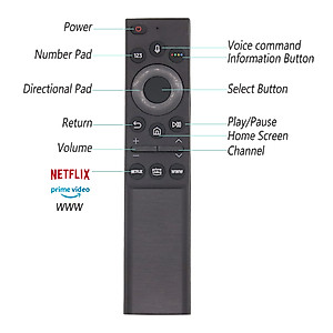 Riry Replacement Universal Voice Samsung Tv Remote BN59-01363C for Samsung Smart TV Q60A Q70A Q80A QN90A The Frame QLED 4K Smart TV Series BN59-01357F BN59-01357A BN59-01357B BN59-01357C