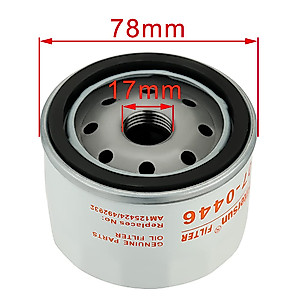 Harbot 492932 Oil Filter for Briggs and Stratton 492932S 696854 695396 John Deere AM125424 GY20577 LG492932S Kawasaki 49065-7007 49065-0721 (Pack of 2)