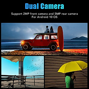 Acogedor 10.1inch Android Tablet, 1920x1200 HD Display MTK6592 CPU 4GB RAM 64GB ROM 5G WiFi Tablet with Dual Camera, Dual Card Dual Standby, 5000mAh, Gold