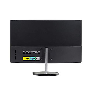 Sceptre C248W-1920R 24" Curved 75Hz Gaming LED Monitor Full HD 1080P HDMI DisplayPort VGA Speakers Ultra Thin Metal Black