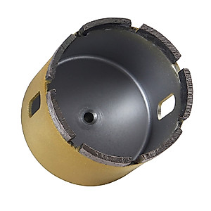 2-3/8 Inch Masonry Hole Saw, Diamond Hole Saw, Heavy Duty Dry Core Bits for Concrete, Brick, Cinder Block, 3/8 inch Shank, Core Drill Bit Extra Long Depth of Cut