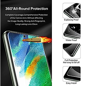 ivoler [4 Pack] Screen Protector for Samsung Galaxy S21 FE 5G 2022 [Not Fit Galaxy S21] Tempered Glass with [Alignment Frame] Easy Installation Anti-Scratch HD Clear, 6.4 Inch