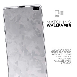 DesignSkinz Desert Winter Camouflage V3 Protective Vinyl Decal Wrap Skin Cover Compatible with The Samsung Galaxy S20 (Screen Trim & Back Glass Skin)