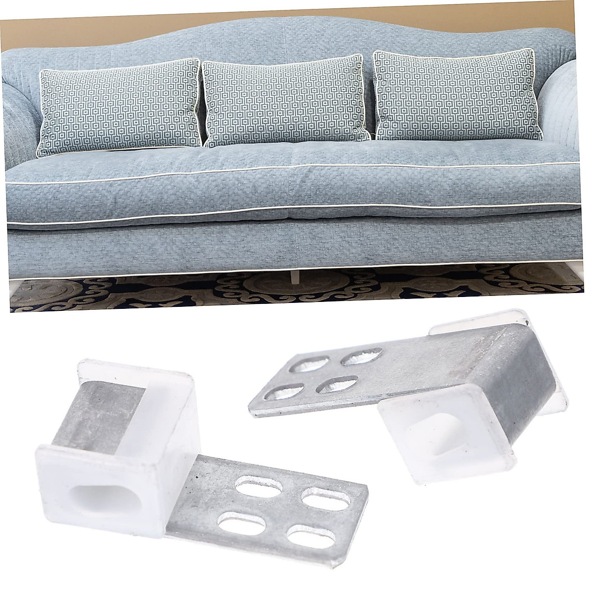 CHILDWEET 20pcs Sofa Spring Clipped Button Cushion Support for Sagging Couch Furniture Repair Kit Sofa Couch Thomasville Furniture Wire Repair Kit Couch Support Plastic Electric Wire Iron