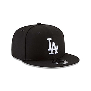 New Era 950 Los Angeles Dodgers Basic Snapback Hat (Black/White) Men's Cap