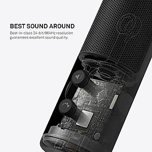 NZXT Capsule - AP-WUMIC-B1 - USB Cardioid Streaming, Gaming & Podcasting Microphone - Crystal Clear Voice Clarity - Built-in Shock Absorber - Easy Boom Arm Mounting - Twitch, Discord, YouTube - Black