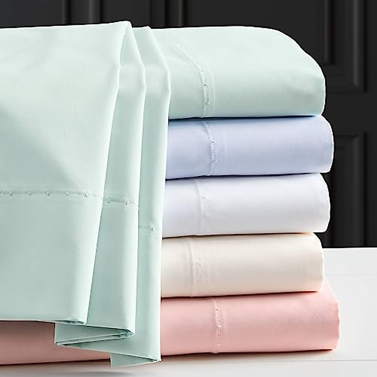 Cuddledown 500TC Pima Cotton Sateen | 100% Cotton | Twin Fitted Sheet - Green Tea