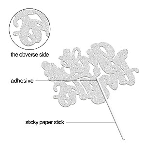 Give Thanks Happy Thanksgiving Cake Topper Give Thanks Cake Decoration Happy Fall Day Autumn Fall Harvest Maple Pumpkin Friends Theme Party Decorations Supplies