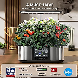 LetPot LPH-Max 21 Pods Hydroponics Growing System, [Automatic Irrigation & 3X-Faster Grow Light] Smart Hydroponics Growing System Indoor Garden, APP & WiFi Controlled Self-Managed Nurturing & Watering