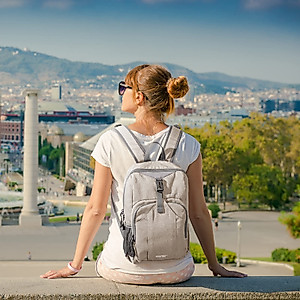 G4Free Mini 10L Hiking Daypack Small Hiking Backpack Cycling Compact Shoulder Backpack Outdoor for Men Women(Ivory)