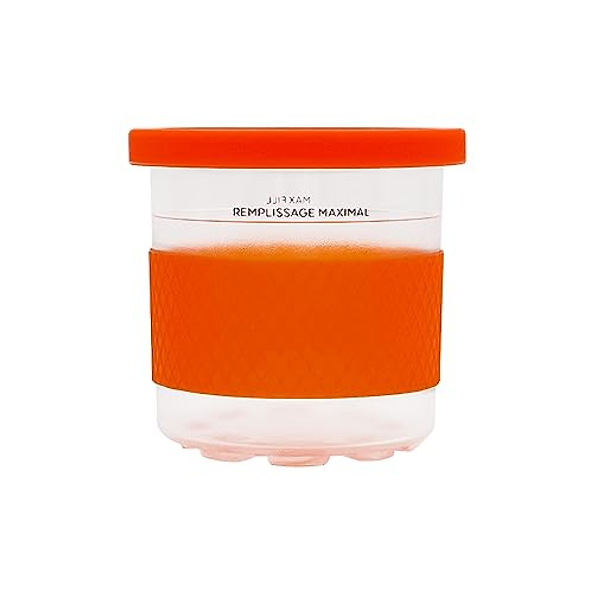 CXQ 6 Pack Replacement Ice Cream Pints with Silicone Lids and Sleeves，Compatible with Ninja Creami Ice Cream Maker, Model: NC301, NC300, NC299AMZ Series. (Blue/Green/Grey/Purpel/Orange/Coffee)