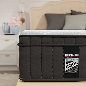HIMMLINE Full Mattress, 10 Inch Hybrid Mattress, Gel Memory Foam and Pocket Spring Full Bed Mattress in a Box, Medium Feel, Cooler Sleep & Pressure Relief, 54”*75”, 120 Nights Risk-Free Trial