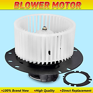 FAERSI HVAC Plastic Heater Front Blower Motor with Fan Cage 700022 Compatible with Ford, 1997-2014 E-150, 1997-2014 E-250, 1997-2016 E-350, 2000-2014 E-450, 1999-2006 Ford Econoline Van Front