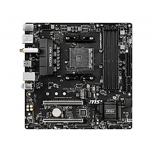 MSI Arsenal Gaming AMD Ryzen 1st, 2nd, and 3rd Gen AM4 M.2 USB 3.2 DDR4 HDMI WiFi Micro-ATX Motherboard (B450M Bazooka MAX WiFi)