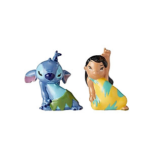 Enesco Lilo and Stitch cermaic Salt and Pepper Shakers, 3.5 Inches, Multicolor