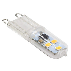 K JINGKELAI G9 LED Light Bulb Dimmable 1W(10W Halogen Equivalent) Warm White 3000K LED Corn Lights for Home Lighting Chandelier Wall Sconces,6LED 2835SMD,10 Pack