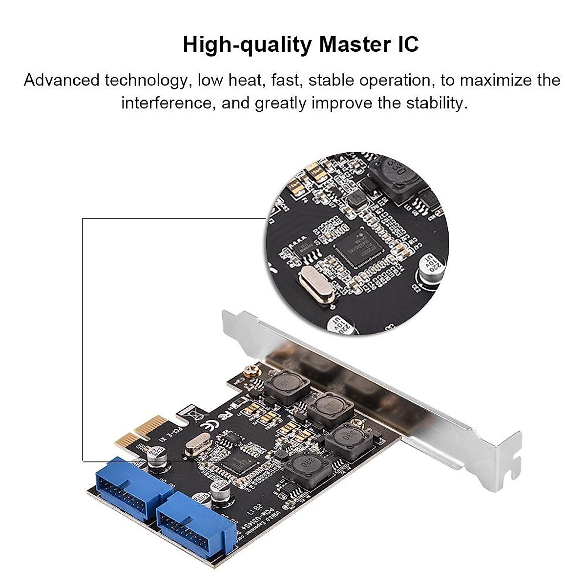 Tosuny PCIE to USB 3.0 2Port Express Card, Low Profile PCIExpress to Internal 2 Port 19Pin Header USB 3.0 Card Adapter