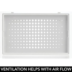 mDesign Stackable Plastic Closet Storage Box with Side Opening Panel- for Organizing Men's and Women's Shoes, Booties, Pumps, Sandals, Wedges, Flats, Heels, and Accessories, 8 Pack - White/Clear