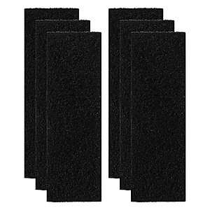 NQEUEPN 6pcs Carbon Filters, Activated Charcoal Filters Replacement Carbon Filters Cat Filters Replacement (Black)