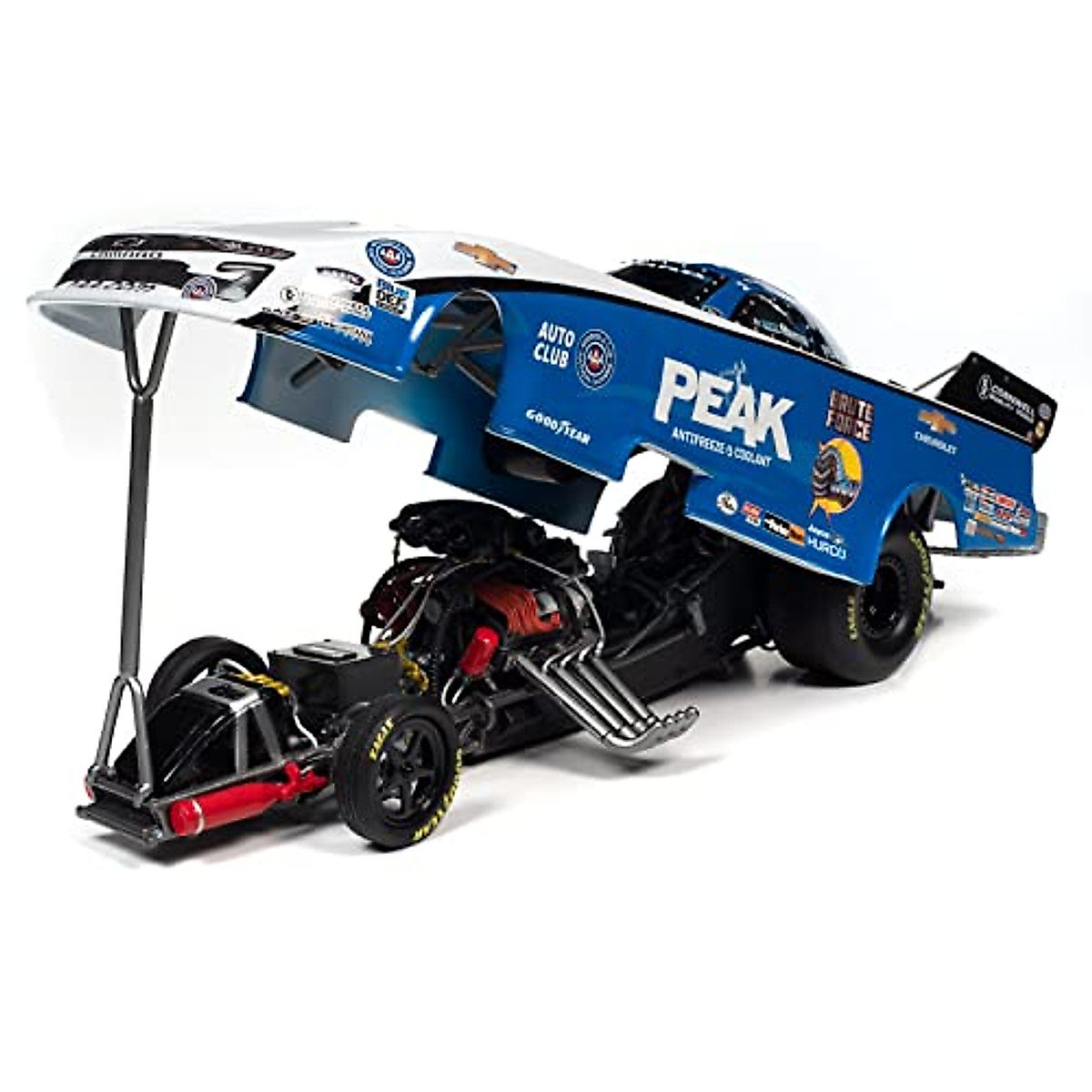 Auto World 2021 John Force Peak Funny Car 1:24 Scale Diecast