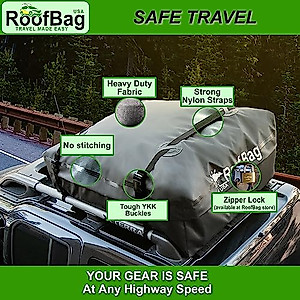 RoofBag Cross Country 100% Waterproof Soft Car Top Carrier for Any Car Van or SUV - Made in the USA | 2-Year Warranty | Ships Today