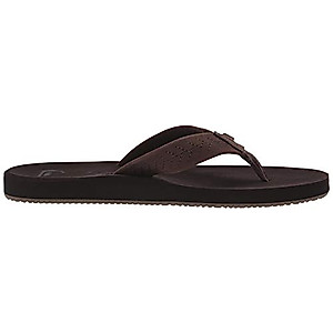 Quiksilver Men's Left COASTA Sandal, Brown/Brown/Brown, 6