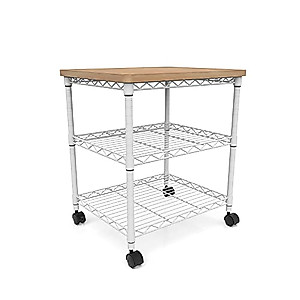 Safco Products Deskside Wire Machine Stand, Holds up to 200 lbs. White