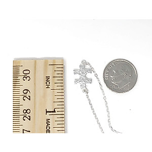 Dote Puzzle Piece Dainty Genuine .925 Sterling Silver Hammered Necklace w/ 16-18" Adjustable Chain Autism Awareness (Hammered)