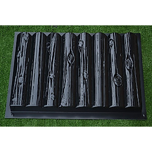 Concrete Molds DIY Sold 1 Piece Edge Stone Mold Log Edging Border Mold ABS Plastic Plaster Concrete Cement BR12