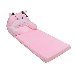 Aqur2020 Foldable Kids Sofa Lazy Toddler Seat Folding Cow Girl for Pink Sofa Bed Couch Cute Sofas (3 Layer)