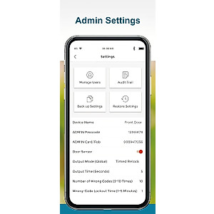Seco-Larm SK-B141-PQ Bluetooth Access Controller, Single-Gang Keypad with Prox; App-Based Programming; Secure, Integrated Wireless Technology; 1000 Users; IP65 Weather Resistant