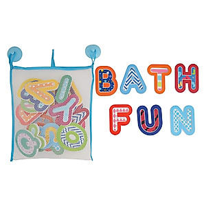 Buddy & Barney Alphabet Bath Stickers, Letter Foam Stickers Bath Toy for Children 3+, Pack of 27 Reusable Stickers, Bathtub, Tub, Shower, Boys, Girls, Kids