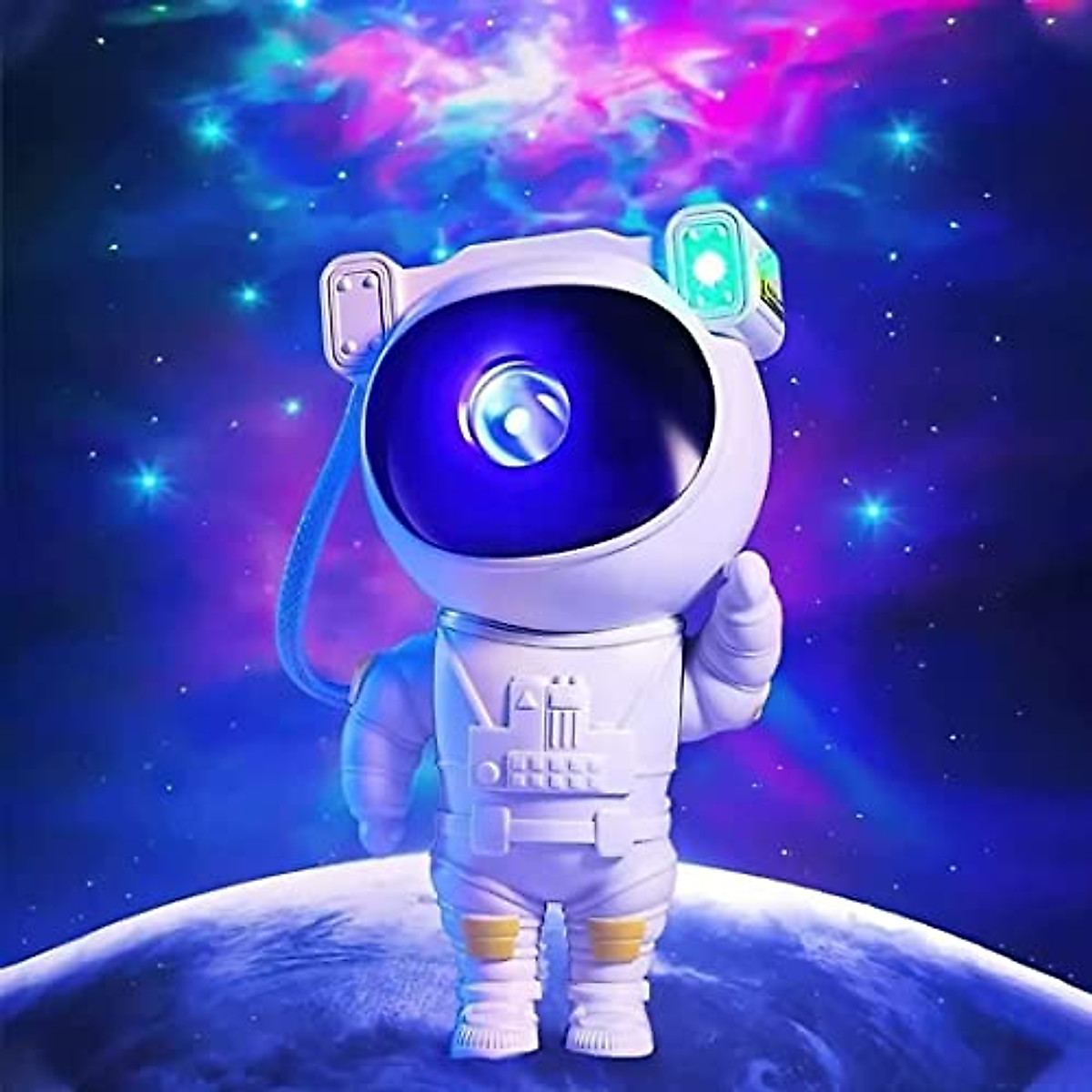 Astronaut Star Galaxy Projector Light - 2023 New Pleshy Spacebuddy Projector with Timer and Remote, Star Projector Night Lights, Bedroom and Ceiling Projector, Kids Room Decor Aesthetic (Black Gold)