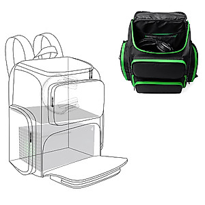 Trunab Travel Carrying Backpack Compatible with Xbox Series X, Storage Case Bag with 2 Inner Spaces for Xbox Game Console and Other Gaming Accessories