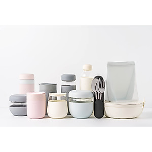 W&P Porter Insulated Bottle 12 oz | Clean Taste Ceramic Coating for Water, Coffee, & Tea | Wide Mouth Vacuum Insulated | Dishwasher Safe, Blush