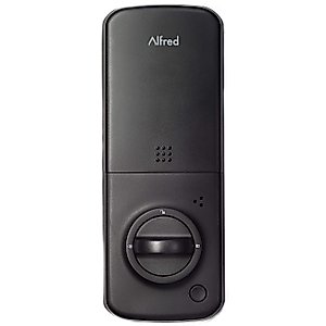 Alfred DB2 Smart Door Lock Deadbolt Touchscreen Keypad, Pin Code + Bluetooth, Up-to 20 Pin Codes (Black)