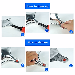 Space Balloons Outer Space Party Decorations Astronaut Rocket Spaceship Balloons Blue Orange Silver Balloons For UFO Space Birthday Party Solar System Galaxy Planet Decorations Supplies (Orange)