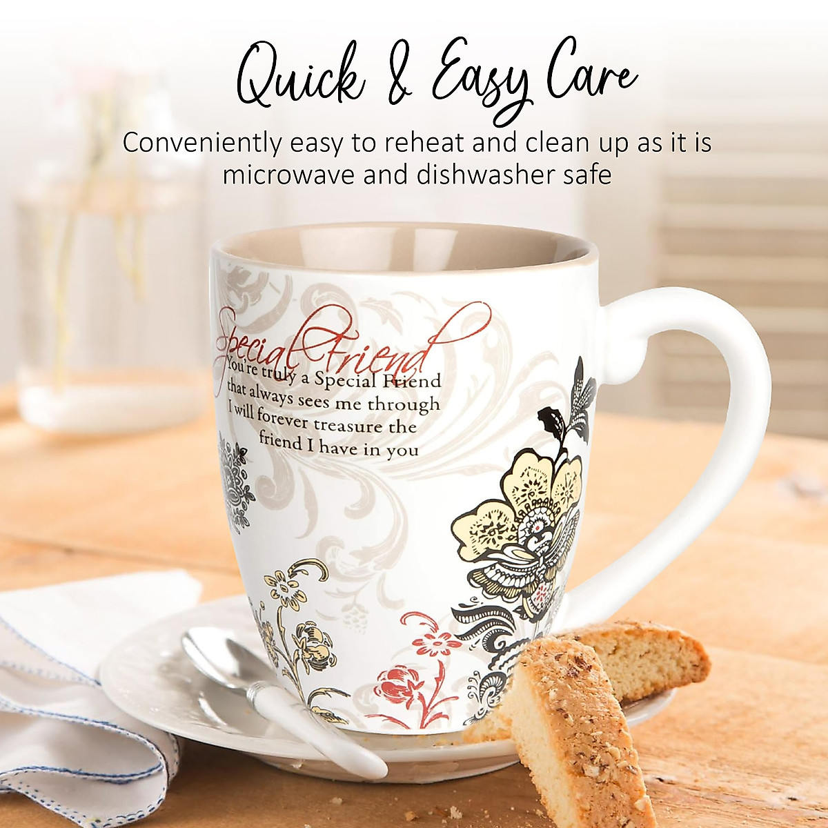 Mark My Words Special Friend Mug, 4-3/4-Inch, 20-Ounce Capacity