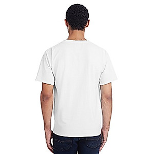 Men's 5.5 oz., 100% Ringspun Cotton Garment-Dyed T-Shirt L WHITE