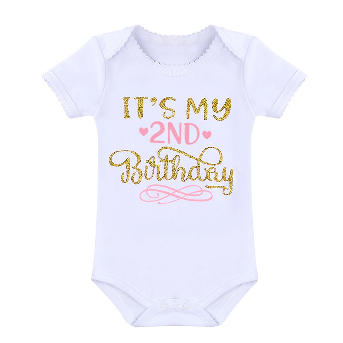 It’s My 1/2 / 1st / 2nd Birthday Outfit Baby Girls Romper + Ruffle Tulle Skirt + Sequins Bow Headband + Leg Warmers Socks Party Dress up 4Pcs Photo Cake Smash Clothes Set Pink 2 Years