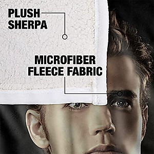 Vampire Diaries Blanket, 50"x60", Forever Silky Touch Sherpa Back Super Soft Throw Blanket