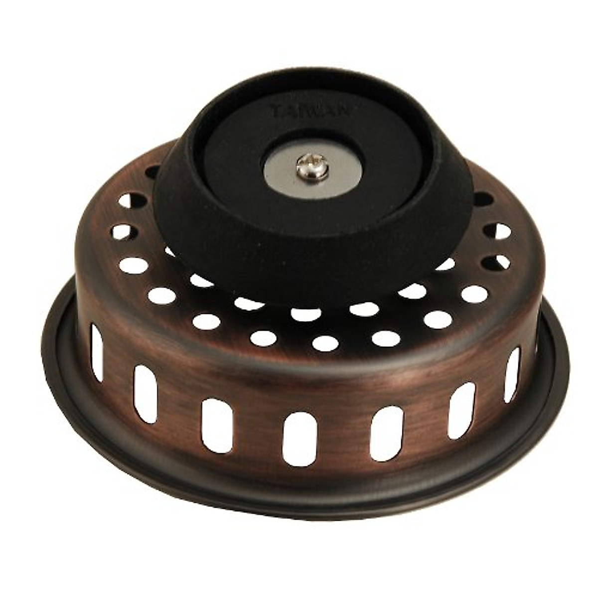 Solid Brass Duo Basket Strainer, for Kitchen Sinks (Antique Copper)