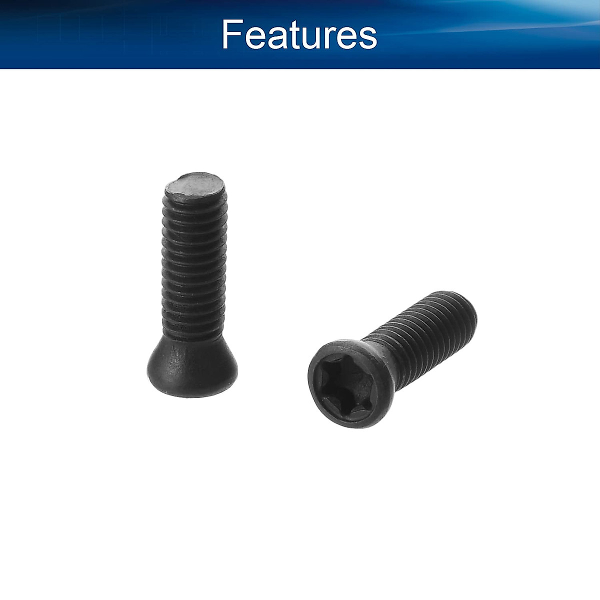 Utoolmart M3 x 10mm 12.9 Carbon Steel Torx Head Socket Head Cap Screws Bolt Black 10Pcs