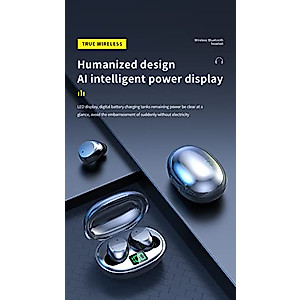 LmtLessDeals Wireless Bluetooth Earbuds Game Headphones 5.3 BT HiFi Stereo Premium Sound with Heavy Bass Shock K20 Touch Control Smart Noise Reduction Long Battery Life